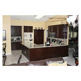 Wenge Kitchen Cabinets - Contemporary - Kitchen - Miami - by Art of ...