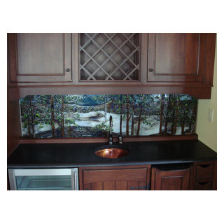 Wet Bar Backlit Backsplash - Classique - Cuisine - Chicago - par ...