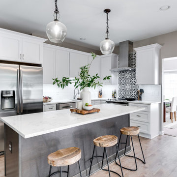Kensington Mist Grey Kitchen Cabinets - Photos & Ideas | Houzz