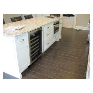 White Beaded Inset Kitchen - Transitional - Kitchen - New York - by ...