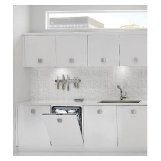 White Compact Kitchen - Modern - Kitchen - Houston - by K&N Appliance ...