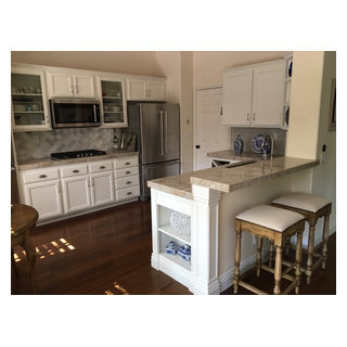 White Contemporary Farmhouse KItchen Update, Thousand Oaks, CA ...