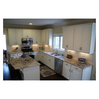 White Diamonds - Contemporary - Kitchen - Richmond - by Classic Granite ...