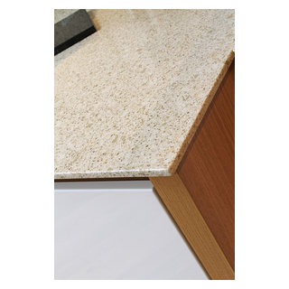 White High Gloss German Kitchen with Oak Panels - Modern - Kitchen ...