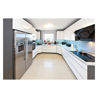 White High Gloss Kitchen - Modern - Kitchen - Atlanta - by Cronos ...