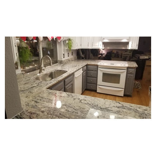 "White Ice" Granite Countertops - Transitional - Kitchen - Seattle - by ...