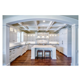 White Inset with Curved Armoire Refrigerator - Kitchen - Cincinnati ...