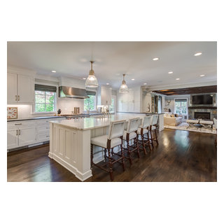 White Kitchen / Great Room - French Normandy Tudor - Classique Chic ...