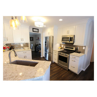 White Kitchen with Eternia Lavington Quartz Countertop ~ Wadsworth, OH ...