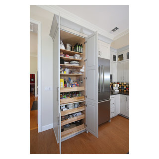 White Kitchen with Fan Tile - Eclectic - Kitchen - Orange County - by ...
