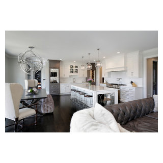 White Kitchen with Subtle Textures - Traditional - Kitchen - Chicago ...