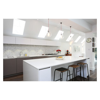White matt kitchens - Contemporary - Kitchen - London - by LWK London ...