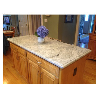 White Wave Granite Counters - Traditional - Kitchen - Boston - by ...