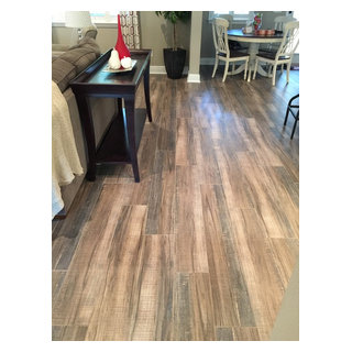 Wood Tile Floor - Modern - Kitchen - Miami - by Act 1 Flooring, Inc ...