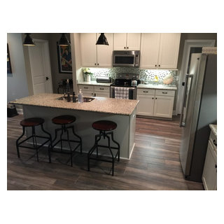 Wood Tile Floor - Modern - Kitchen - Miami - by Act 1 Flooring, Inc ...