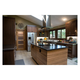 Zebra Wood and Walnut - Contemporary - Kitchen - Boise - by Tree City ...