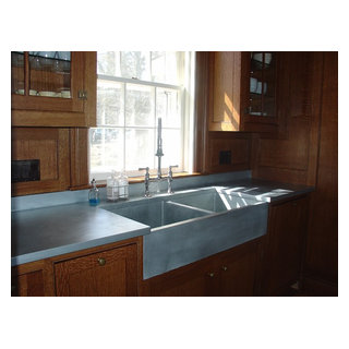 Zinc Countertop - Matte Finish - Traditional - Kitchen - New York - by ...