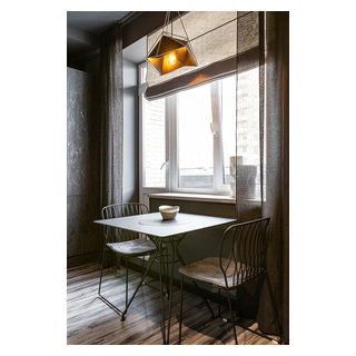 Мужской интерьер в оттенках чёрного - Contemporary - Kitchen - Saint ...