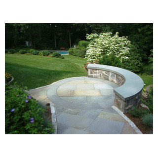 A Circular Bluestone Landing - Traditional - Landscape - New York - by ...