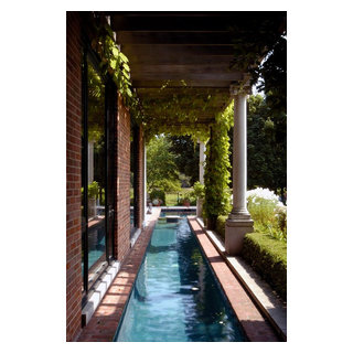 A Modern Farm House - Water Feature - Traditional - Landscape - Chicago ...