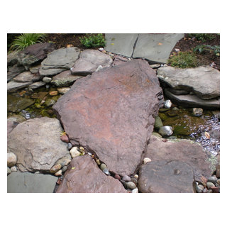 A Pond for the Front Entry - Eclectic - Landscape - DC Metro - by Mary ...