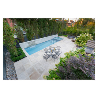 A "Quick Dip" - Custom Concrete Pool & Spa - Modern - Landscape ...
