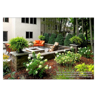 A Ravine-Edge Firepit Setting 3. Minnesota Landscape Design. - Eclectic ...