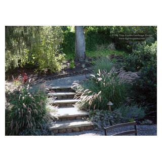 A Traditional Landscape Loses the Lawn & Overgrown Shrubs To Low-Water ...