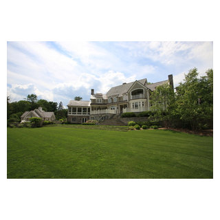 A view of the Back of the House - Traditional - Landscape - New York ...