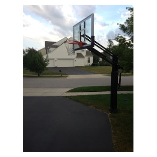 Andy P's Pro Dunk Gold Basketball System on a 30x20 in Dublin, OH ...