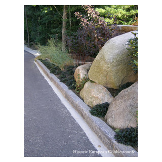 Antique reclaimed limestone curb imported from Europe - Traditional ...