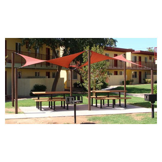 Apartment Shade Sails by Tenshon - Eclectic - Landscape - Phoenix - by ...