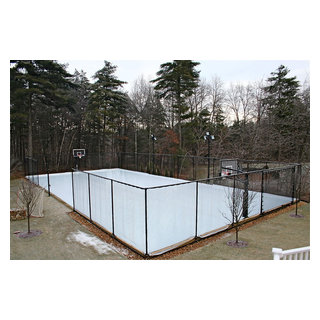 Backyard game court for every sport - Converts to Ice Hockey Rink ...
