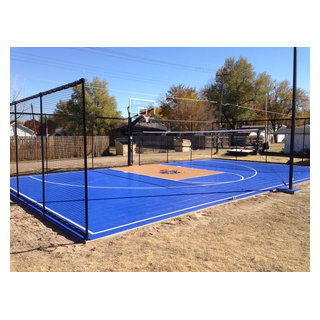 Backyard Home Court under construction by SnapSports - Traditional ...