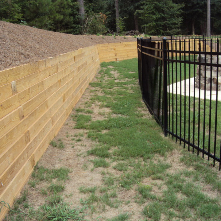 Timber Retaining Walls - Photos & Ideas | Houzz