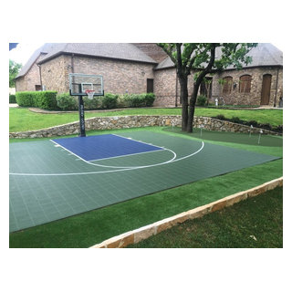 Backyard Sport Court Game Courts - Traditional - Landscape - Dallas ...