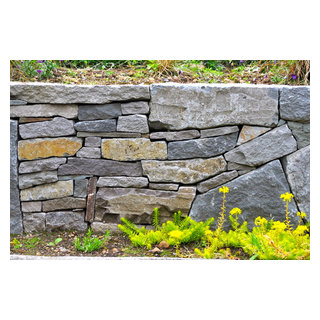 Basalt Retaining Wall Detail - Traditional - Landscape - Portland - by ...