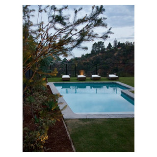 Bel Air pool view - Modern - Pool - Los Angeles - by Outside InStyle ...