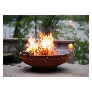 Best Hand-Crafted Fire Pits for Your Backyard - Rustic - Landscape ...