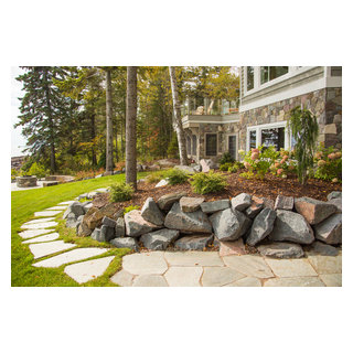 Bluestone Retaining Wall - Garden - Other - by Miller Creek Lawn ...