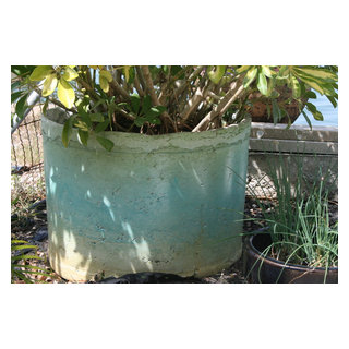 Bottomless concrete planters. - Exotique - Jardin - Tampa - par ...
