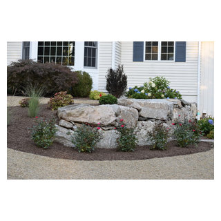 Boulder Retaining Wall & Terraced Landscaping - Traditional - Landscape ...