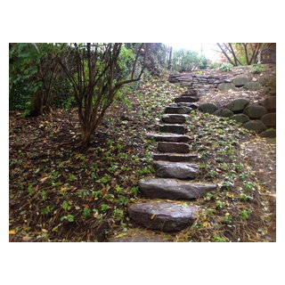 Boulder Steps - Contemporary - Landscape - Seattle - by Green Spaces ...