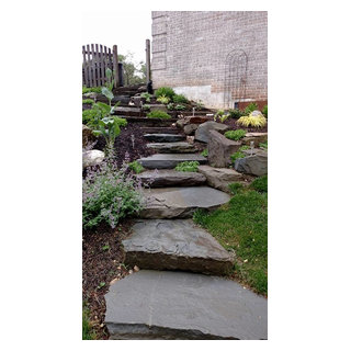 Boulder steps in Phoenix, MD - Rustic - Landscape - Baltimore - by ...