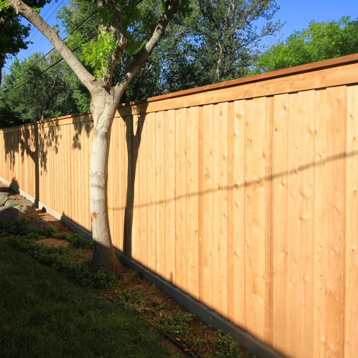 Retaining Wall And Fence - Photos & Ideas | Houzz