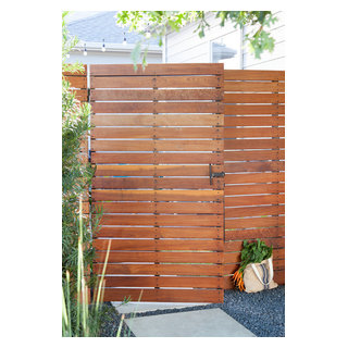 Brazilian Hardwood Gate - Contemporary - Landscape - Austin - by B ...