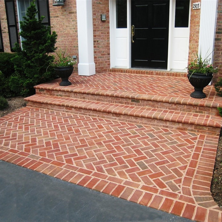 Curved Brick Steps - Photos & Ideas | Houzz