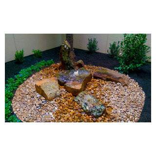 Bubbling Rock Water Feature - Contemporary - Landscape - Houston - by ...