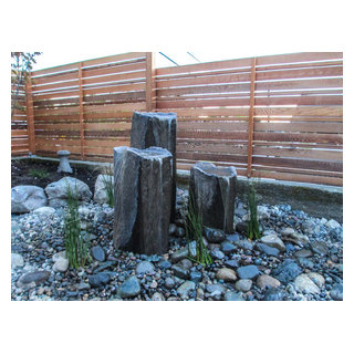 Bubbling rock water feature - Rústico - Jardín - Seattle - de Choice ...