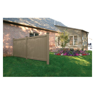 Bufftech Certagrain Chesterfield Clay Vinyl Privacy Fence ...
